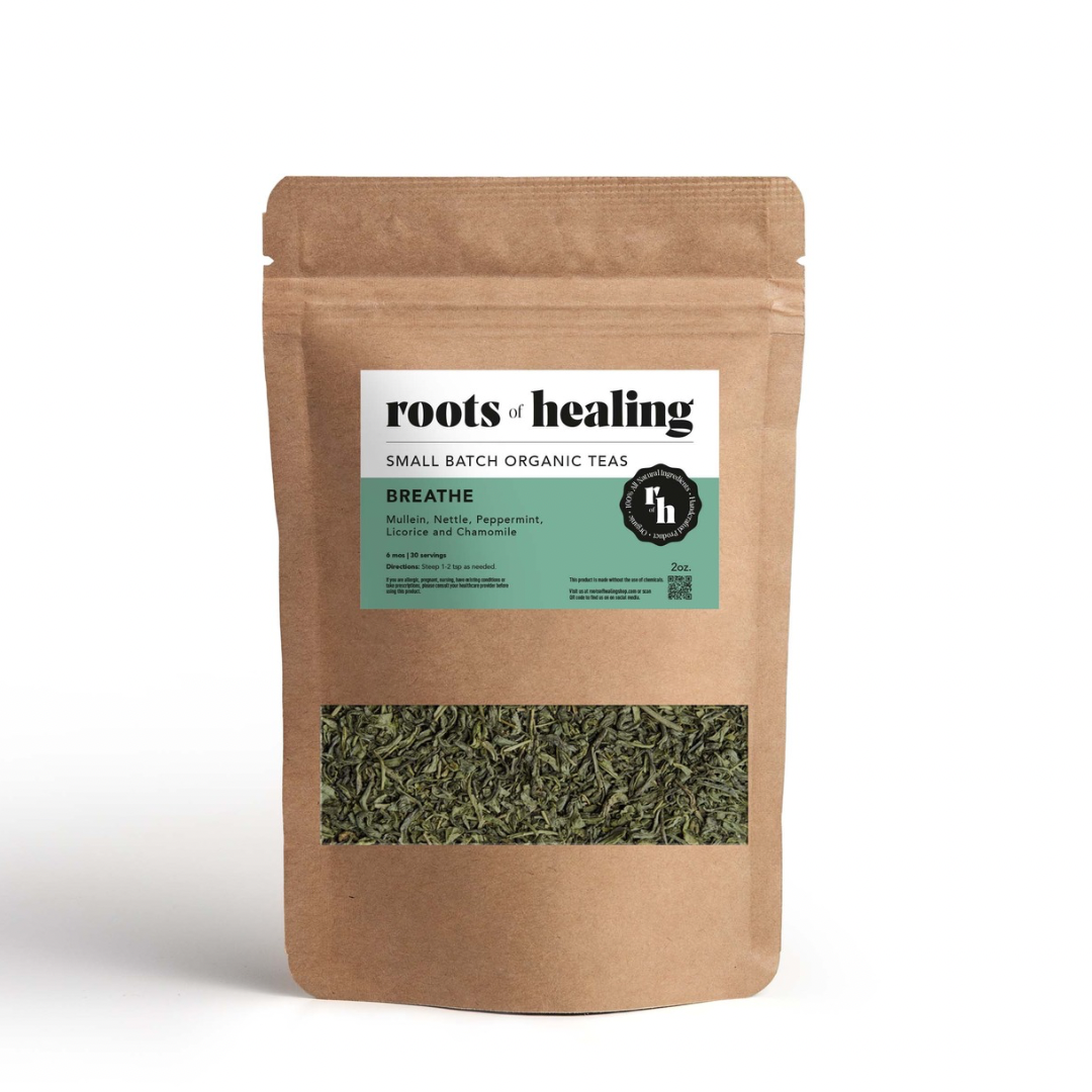 Breathe Organic Respiratory Tea Blend – Roots Of Healing Shop